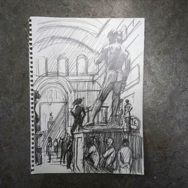 Drawing from the Cast Room | V&A Museum - Mark Pearson Artist